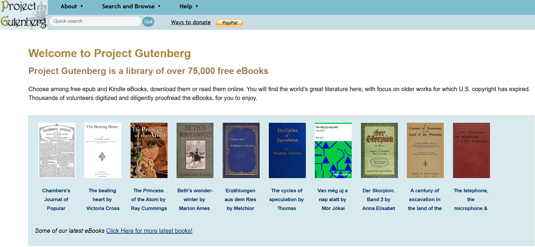 Project Gutenberg: a maior biblioteca digital gratuita do mundo ...